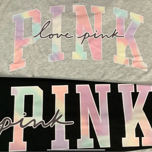 PINK Victoria's Secret | Tops | New Victorias Secret Pink Freya Tie Dye ...